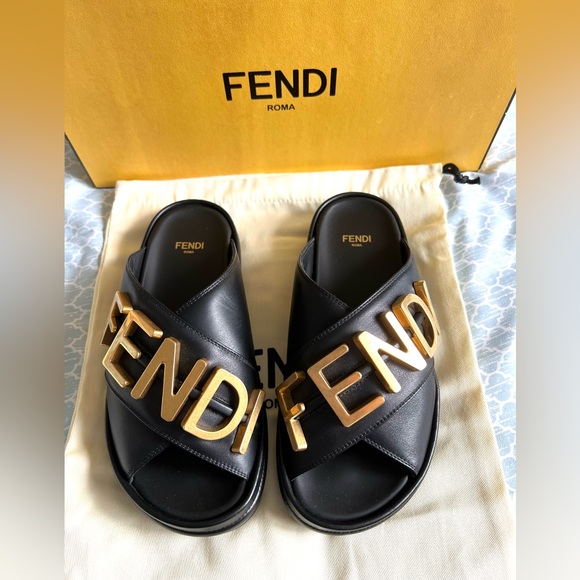 Fendi | Shoes | Fendi Slides | Poshmark
